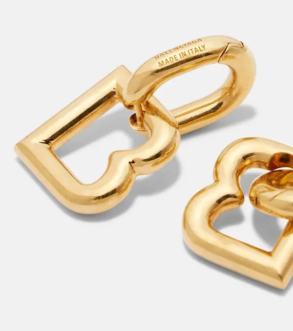 Balenciaga Brass Hoop Earrings