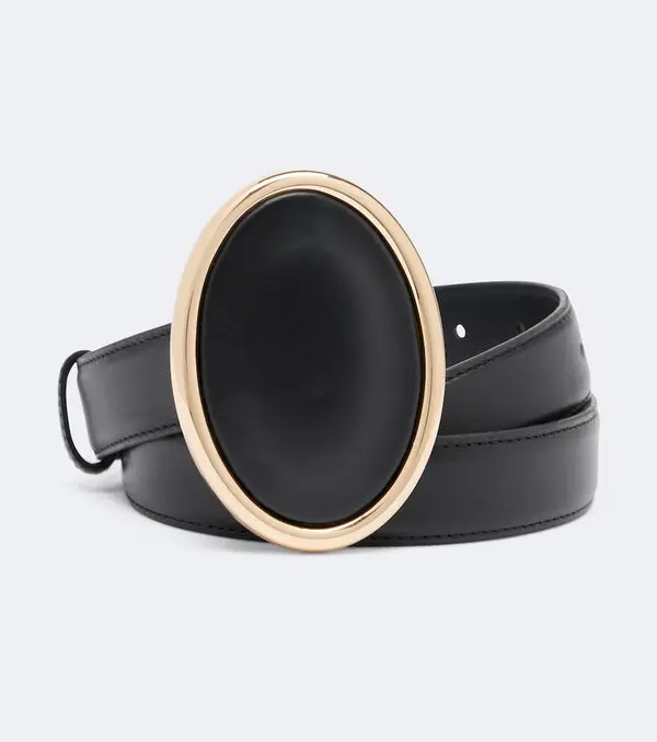 Altuzarra Eclipse Leather Belt - Black