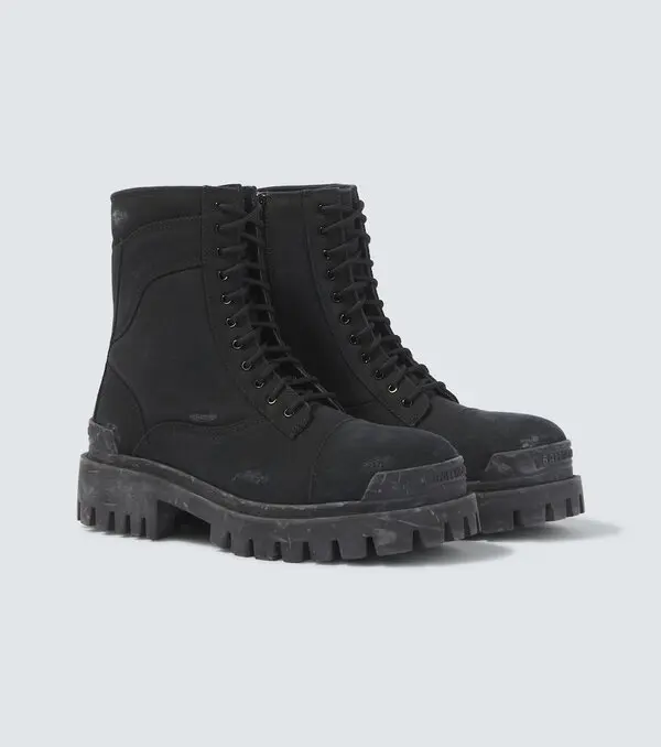 Balenciaga Combat Strike Lace-up Boots