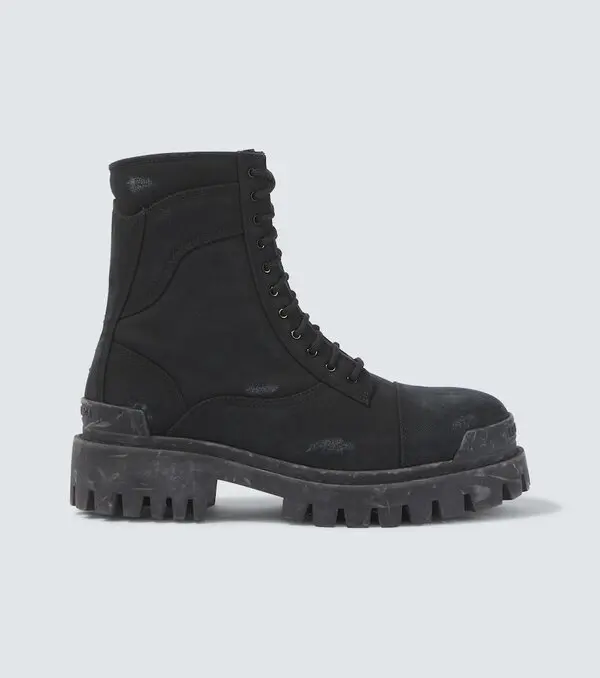 Balenciaga Combat Strike Lace-up Boots