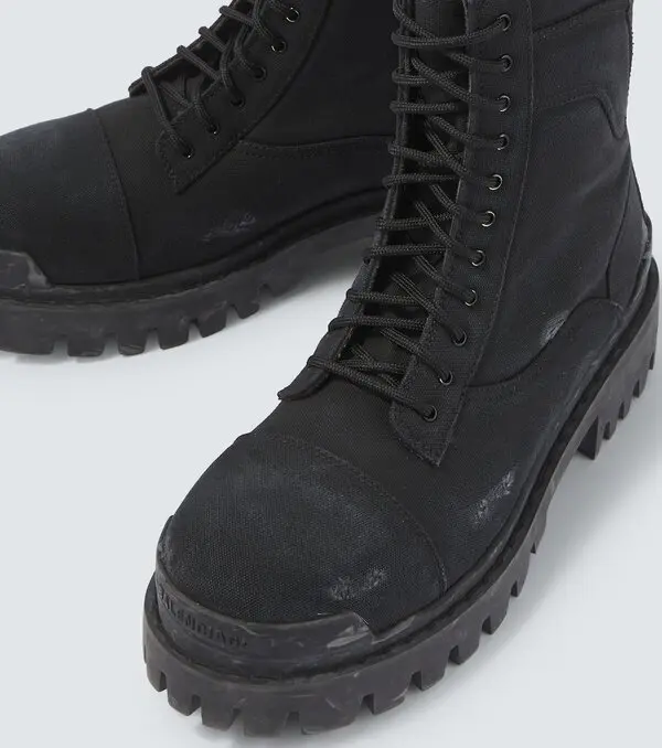 Balenciaga Combat Strike Lace-up Boots