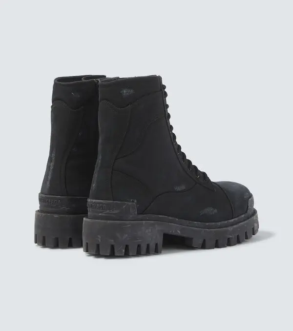 Balenciaga Combat Strike Lace-up Boots