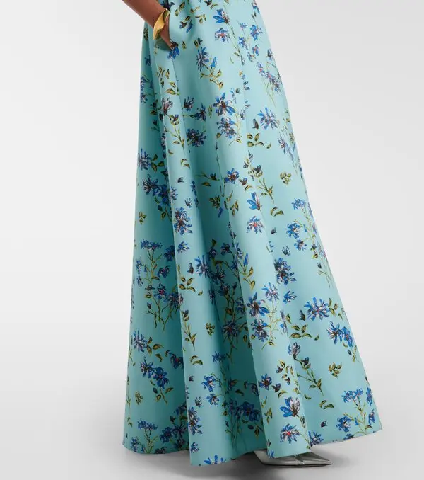 EMILIA WICKSTEAD Ragna Floral Taffeta Faille Gown