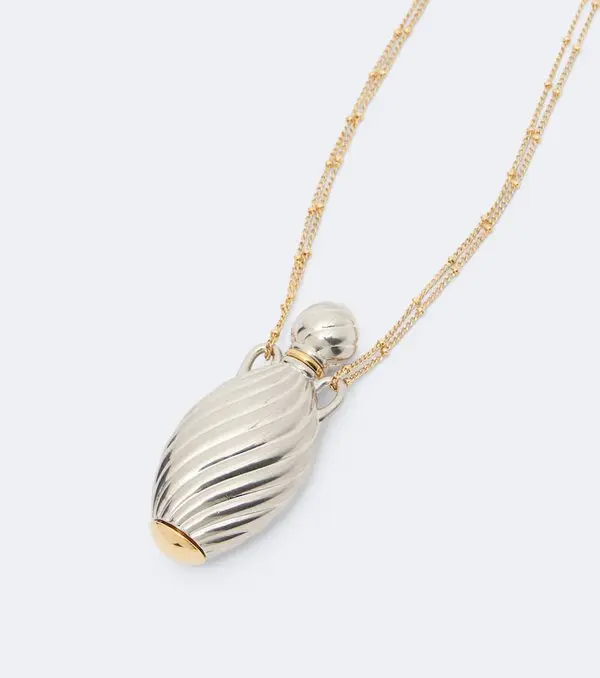 Chloé Mirror Pendant Necklace - Silver