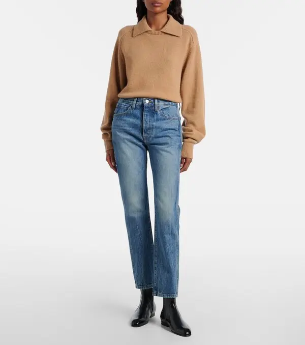 Khaite Finley Cropped Straight Jeans In Holbrook