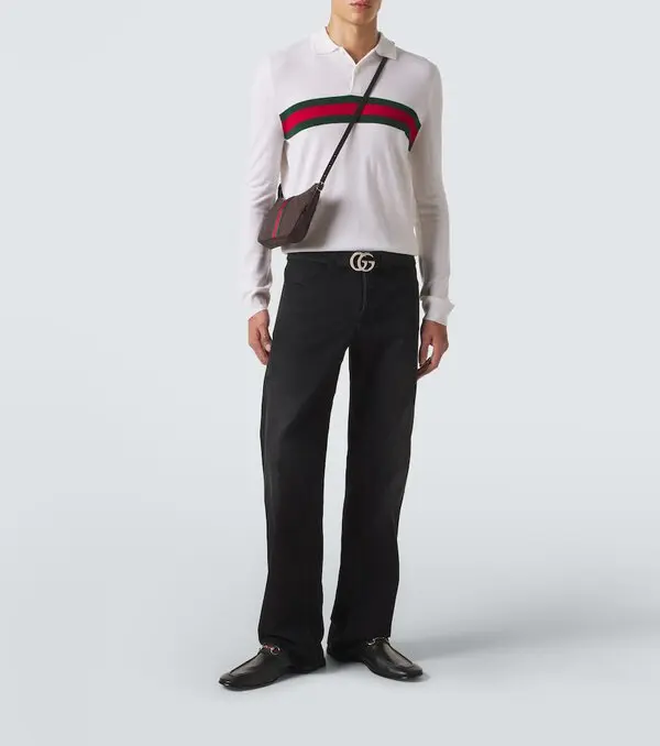 Gucci Small Gg Canvas Crossbody Bag