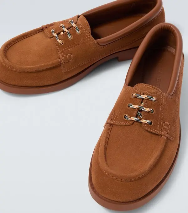 Bottega Veneta Pier Suede Boat Shoes