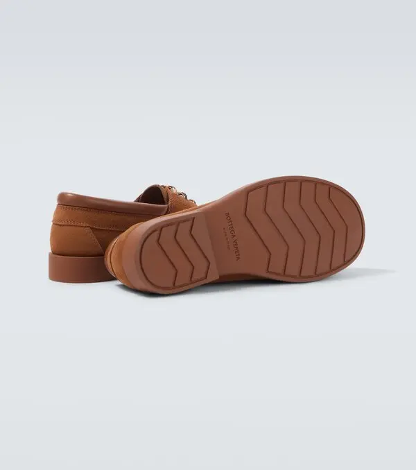 Bottega Veneta Pier Suede Boat Shoes
