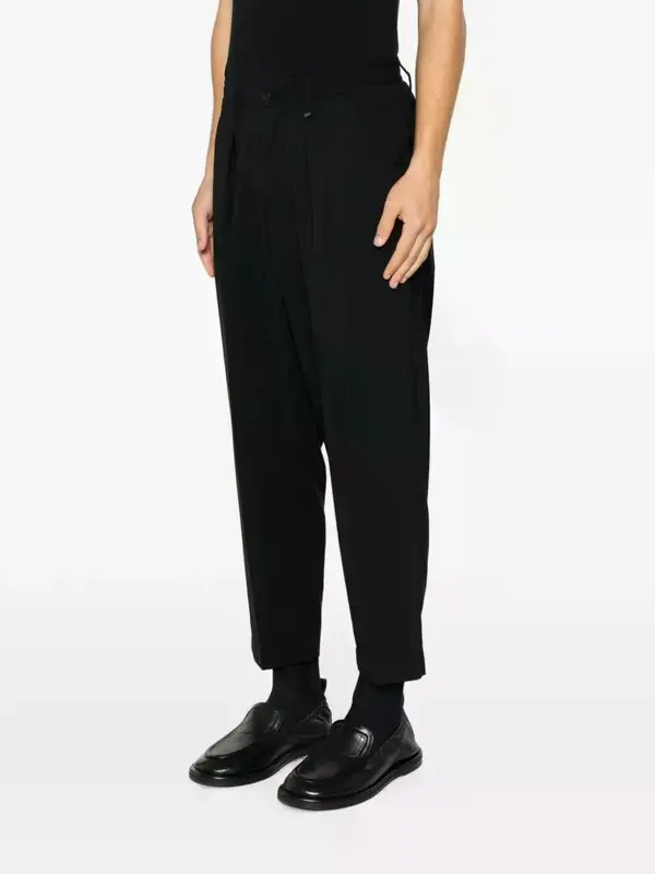 YES LONDON Pleated Elasticated-waistband Trousers