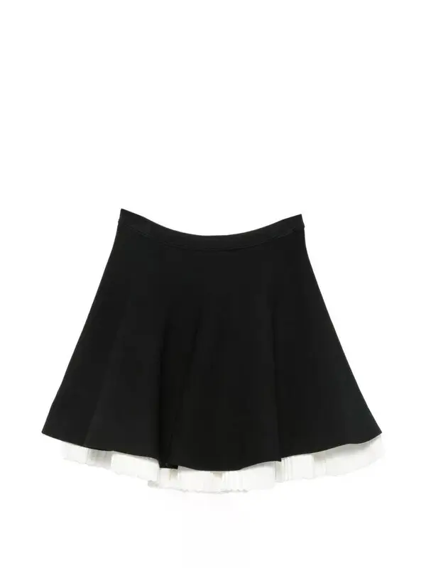 Sandro Pleated-hem Knitted Mini Skirt