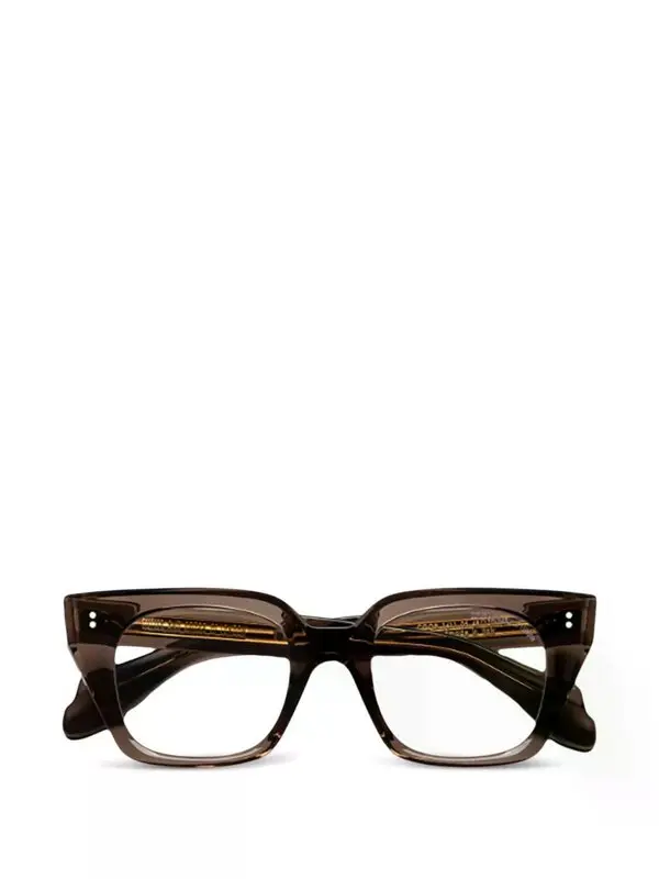 CUTLER & GROSS 1411 Square Frame Eyeglasses - Brown