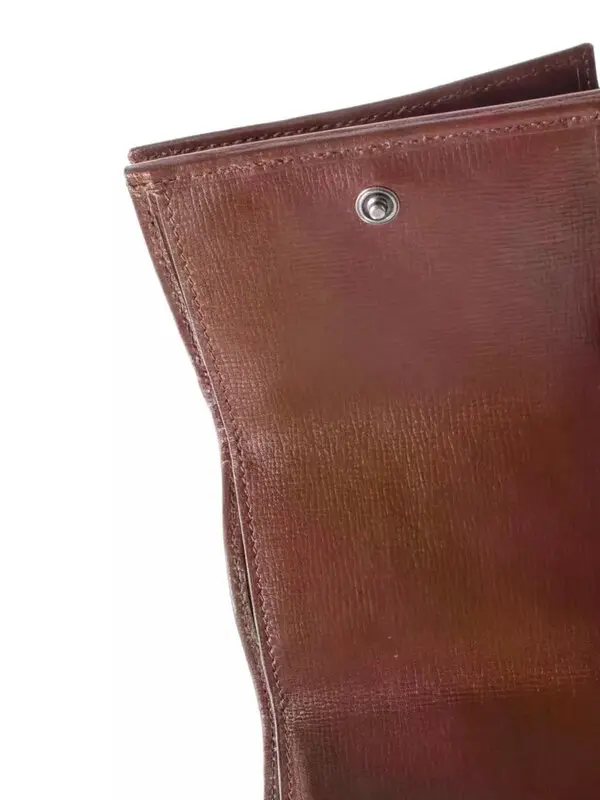 Gucci X Balenciaga 2010s Leather Trifold Wallet