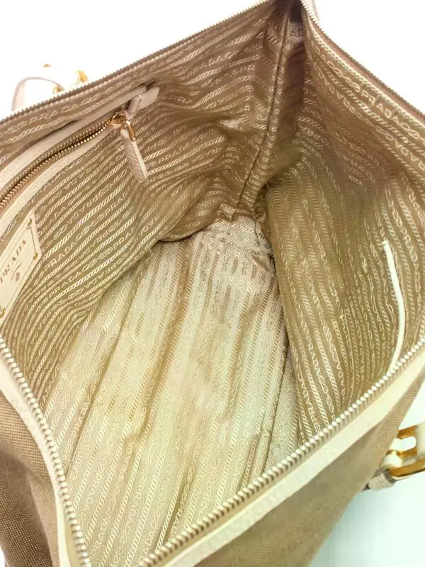 Prada 2000s Logo-print Jacquard Tote Bag