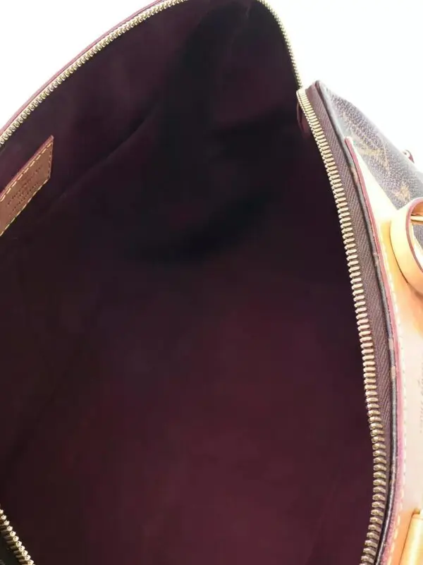 LOUIS VUITTON Monogram Leather Tote Bag - Brown