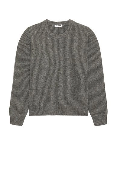 JIL SANDER Fisherman's Rib Crew Neck Sweater