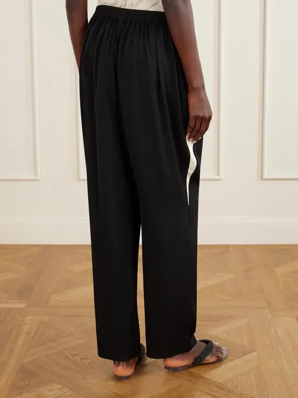 Alaïa Striped Cady Straight-leg Pants