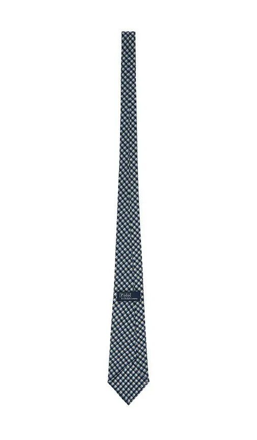 Polo Ralph Lauren Micro Gingham Vintage Neck Tie - Blue