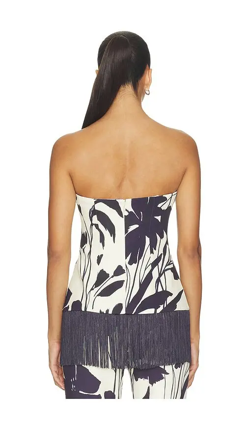 Cara Cara Benita Strapless Top With Fringe Detailing
