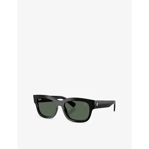 Ray-ban Scuderia Ferrari Square-frame Acetate Sunglasses - Black