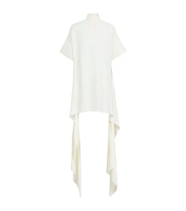 Alaïa High-low Hem Cady Top - White