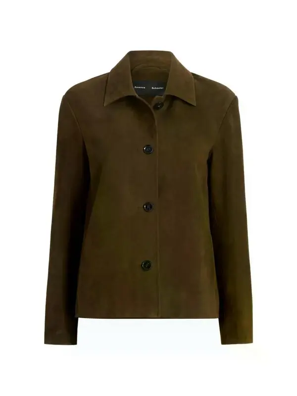 Proenza Schouler Irine Suede Jacket - Brown