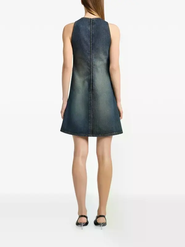 COURREGES A-line Denim Mini Dress