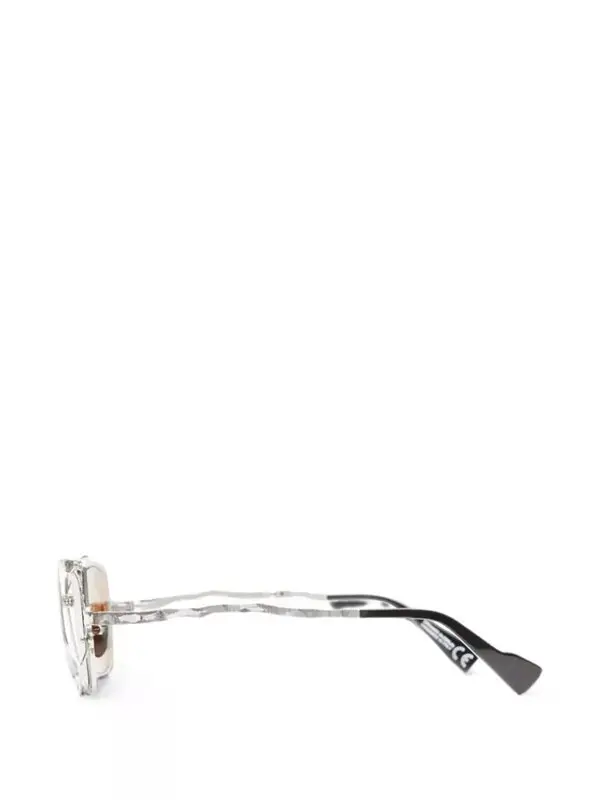 KUBORAUM Square-frame Sunglasses With Hammered Effect