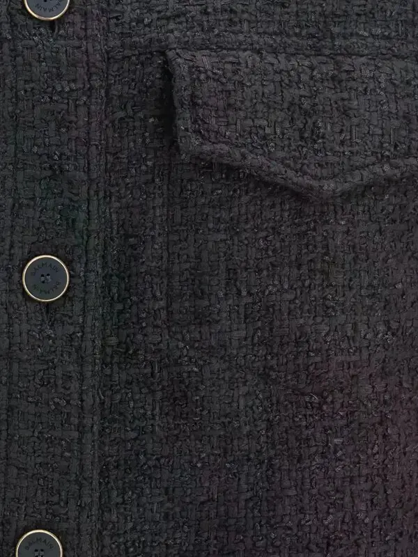 Balmain Flap-pocket Shirt Jacket - Grey
