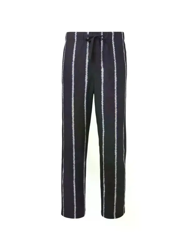 Commas Shibori Stripe Linen Trousers