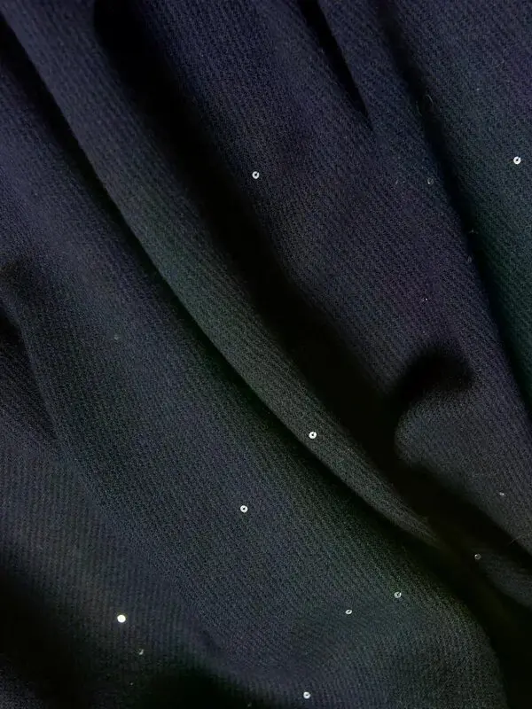 Peserico Sequin-embellished Frayed Scarf
