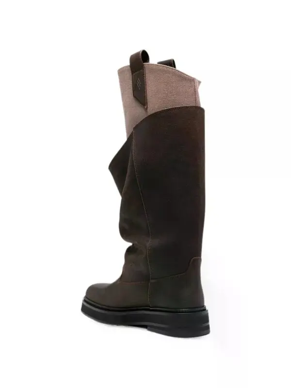 Attico Robin Slouchy Design Combat Boots