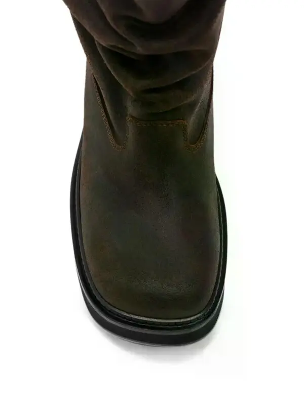 Attico Robin Slouchy Design Combat Boots