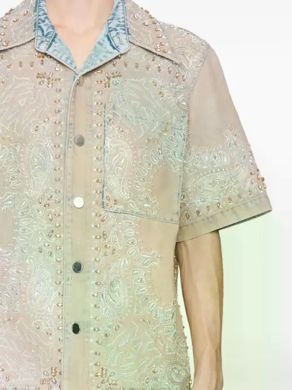 Amiri Crystal-embellished Shirt