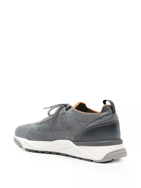 Santoni Innova Panelled Knit Sneakers