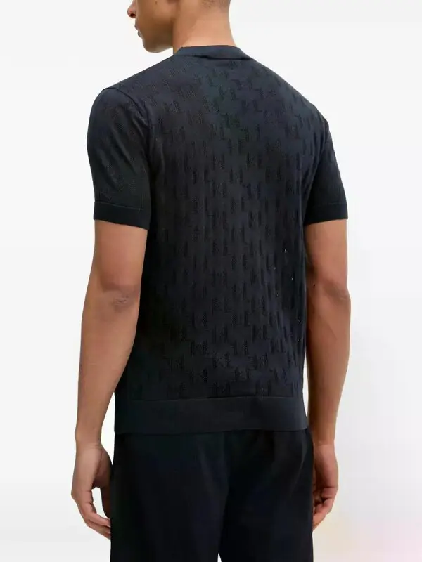 Karl Lagerfeld Logo-perforated Cotton T-shirt