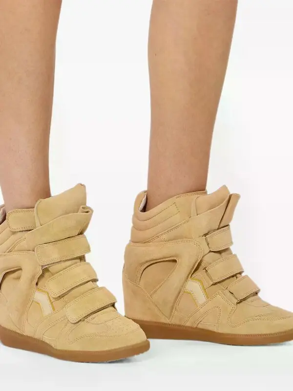 Isabel Marant Étoile Bekett Suede High-top Sneakers - Neutrals