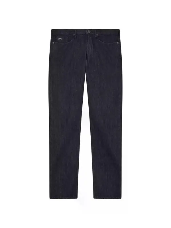 Emporio Armani Logo Plaque Five-pocket Jeans