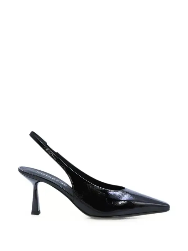 NOTABENE Emmely 70 Patent Leather Slingback Pumps - Black