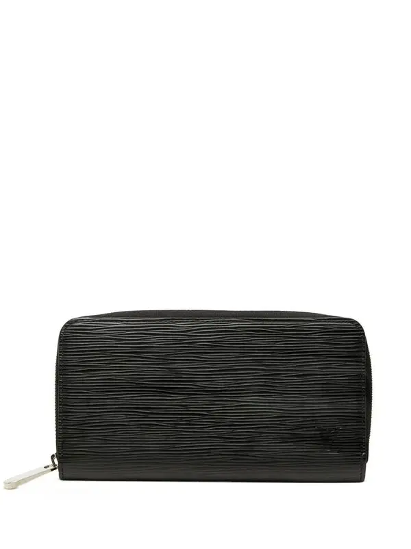 LOUIS VUITTON 2019 Epi Zippy Wallet Long Wallets - Black