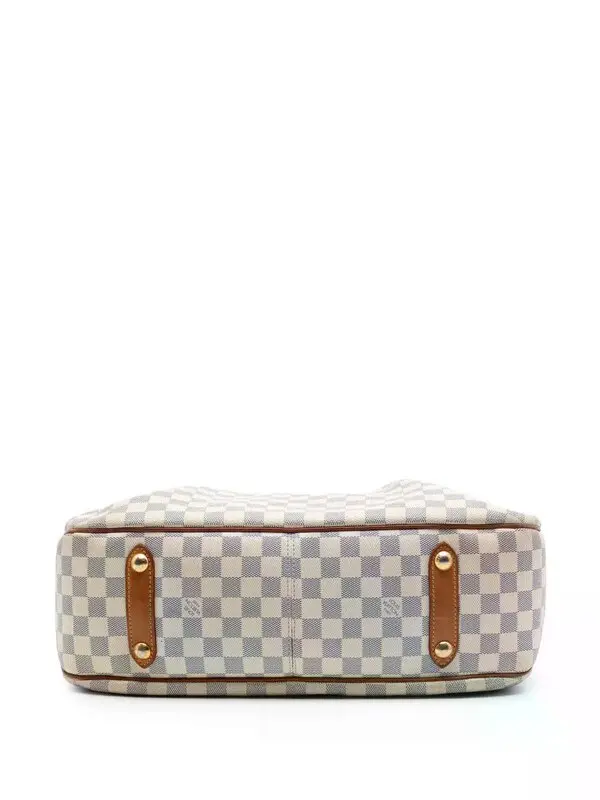 LOUIS VUITTON Damier Azur Siracusa Gm Satchel - White