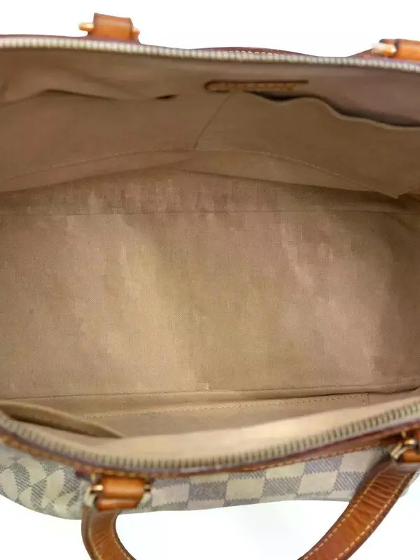LOUIS VUITTON Damier Azur Siracusa Gm Satchel - White