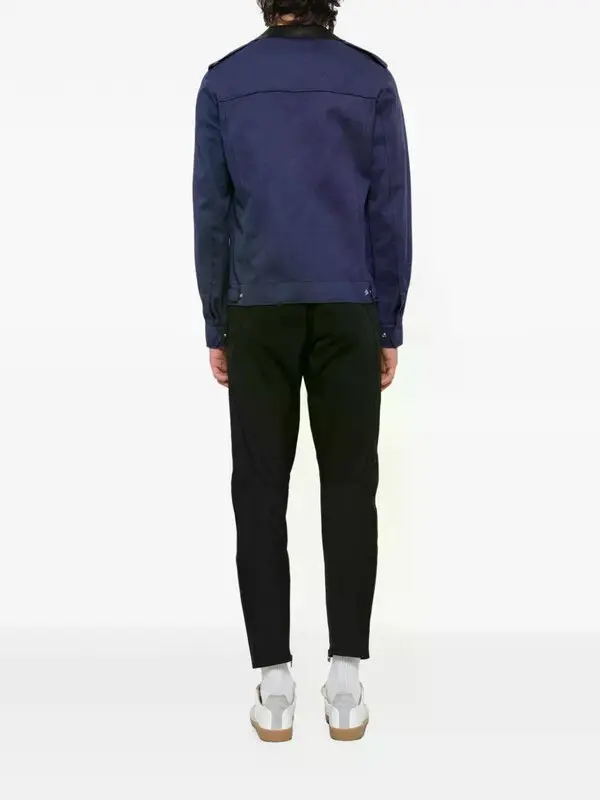 LANVIN Leather-trimmed Zip-up Jacket