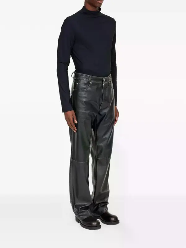 MAISON MARGIELA Leather-effect Trousers