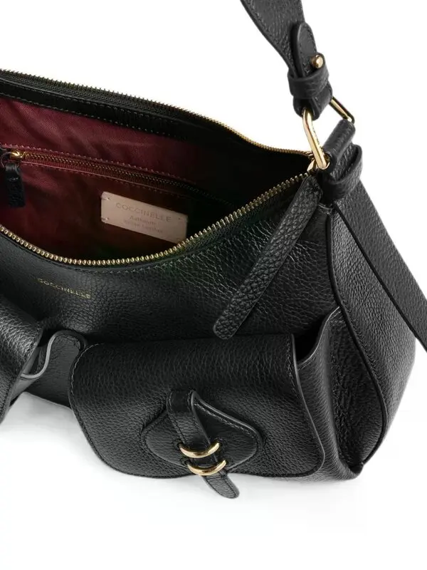 COCCINELLE Mavery Pocket Shoulder Bag - Black