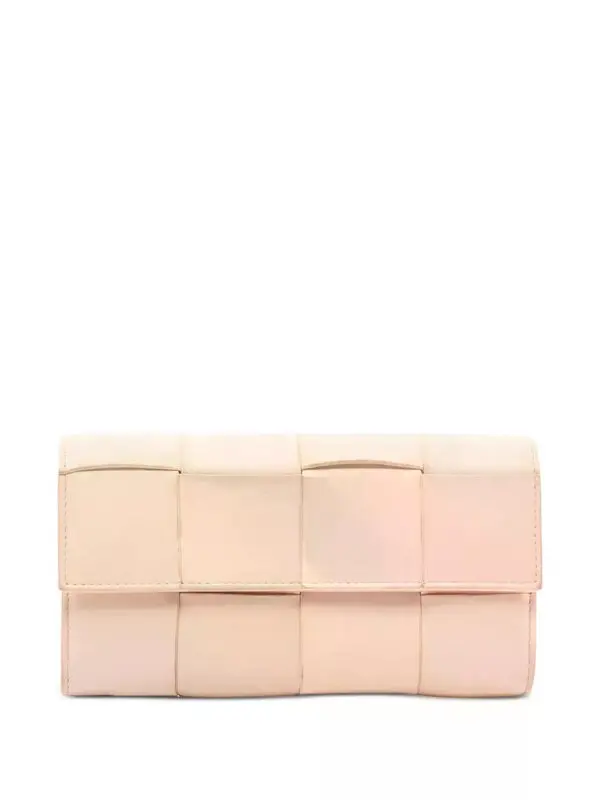 Bottega Veneta 2000s Intrecciato Wallet - Pink
