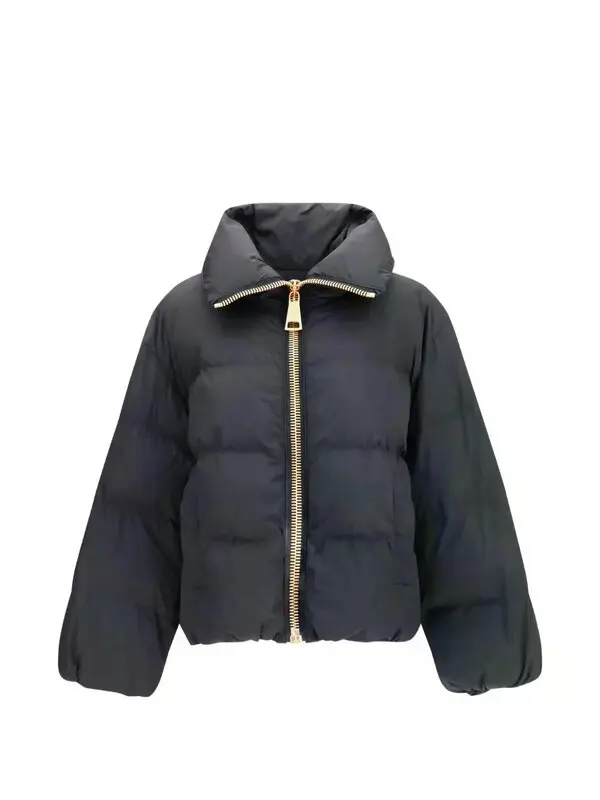 Balmain High-collar Padded Jacket With Gold-tone Hardware