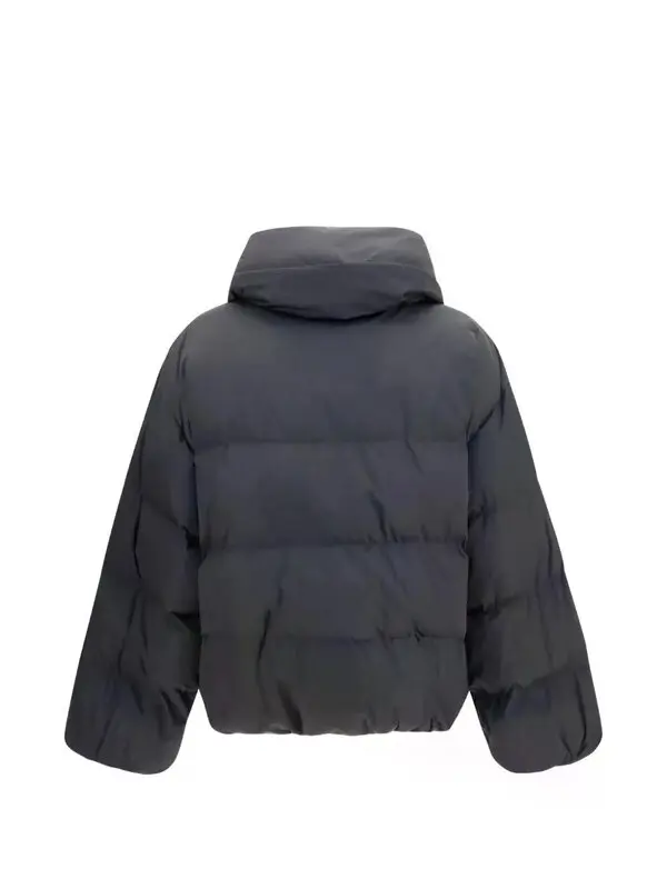 Balmain High-collar Padded Jacket With Gold-tone Hardware