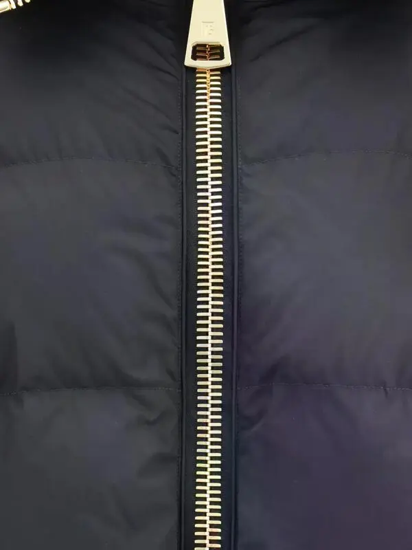 Balmain High-collar Padded Jacket With Gold-tone Hardware