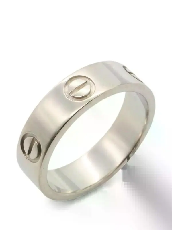 Cartier White Gold Love Ring - Silver