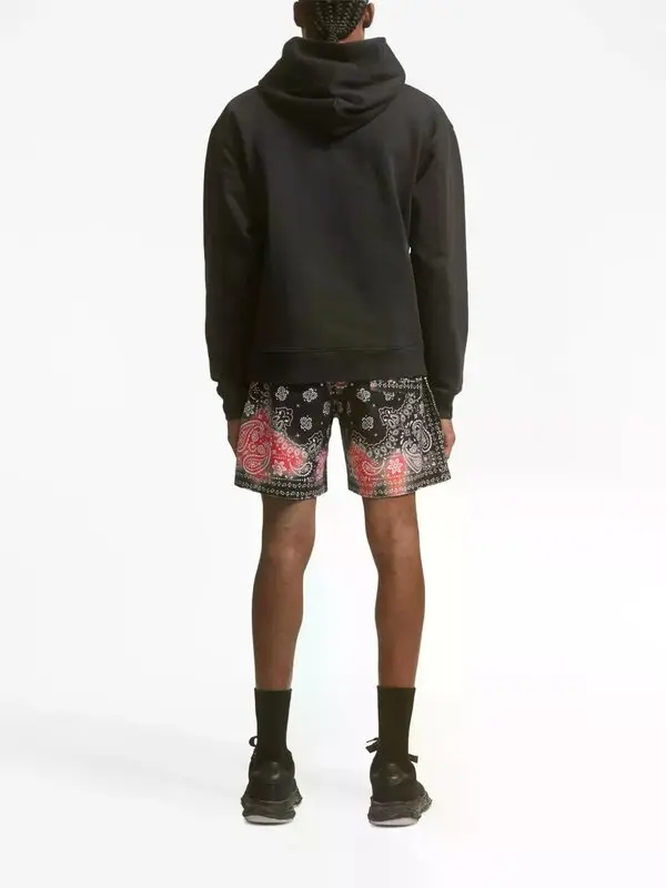 PURPLE BRAND Paisley Bleached Effect Shorts